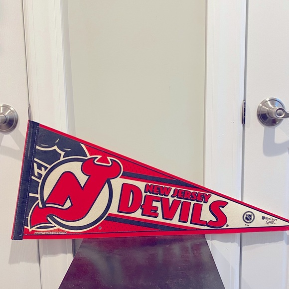 NHL | Wall Decor | Vintage Nj Devils Pennant | Poshmark